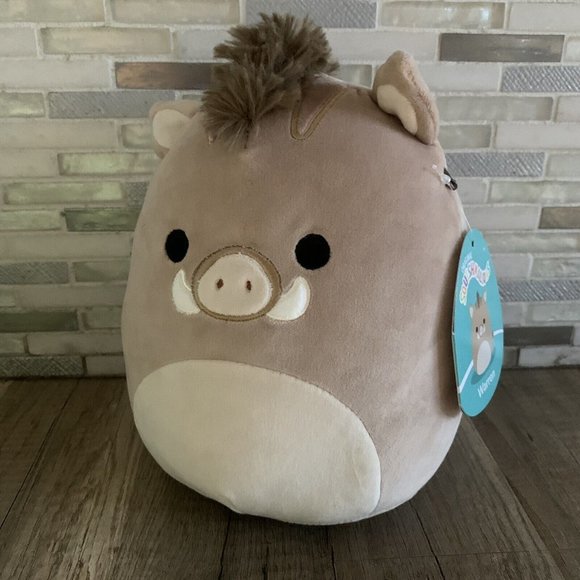 Squishmallows | Toys | New Squishmallows Warren The Warthog 8 Plush Soft Tan Wild Boar Wildlife ...